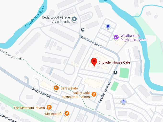 16. chowder house cafe map