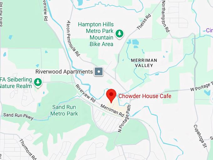 16. chowder house cafe map