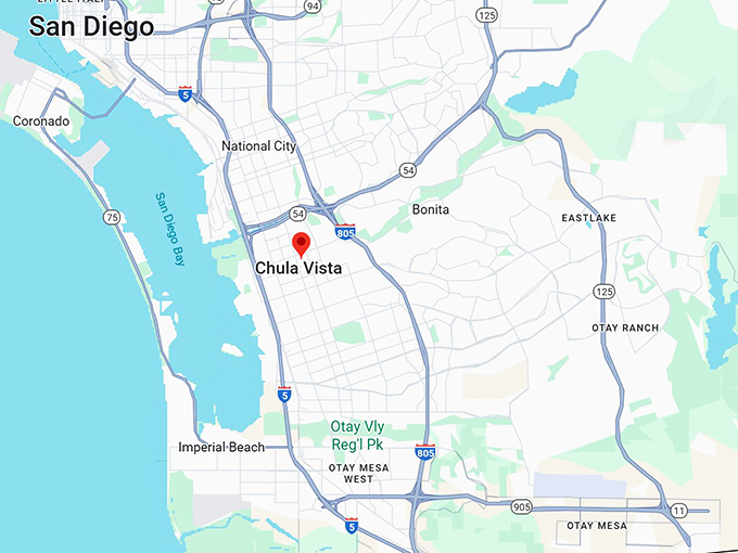 16. chula vista ca map