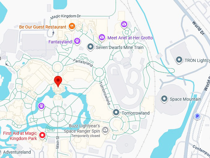 16. cinderella castle map