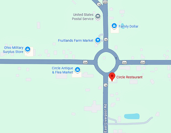 16. circle restaurant map