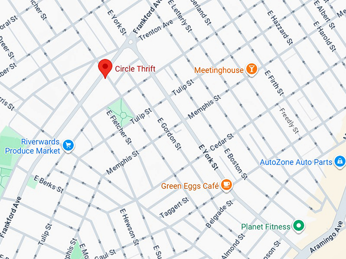 16. circle thrift map