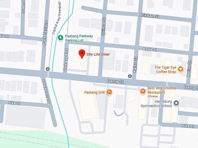 16. city line diner map