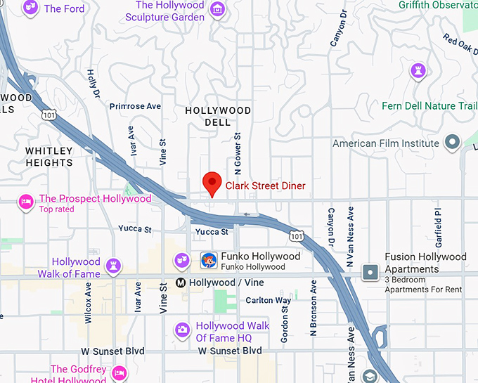 16. clark street diner map