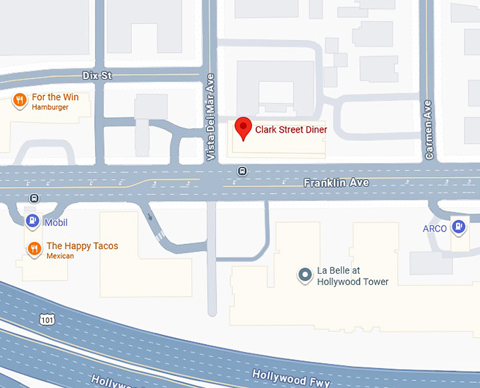 16. clark street diner map