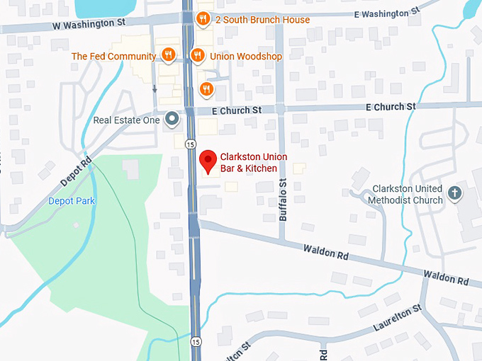16. clarkston union bar & kitchen map