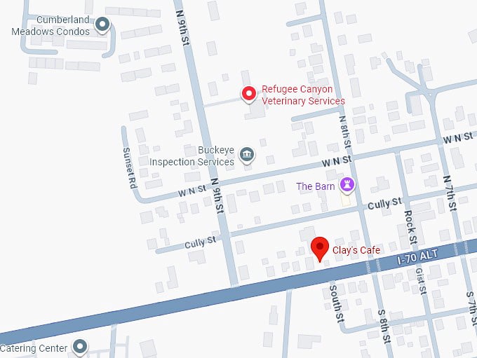 16. clay&rsquo;s caf&eacute; map