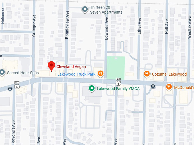 16. cleveland vegan map