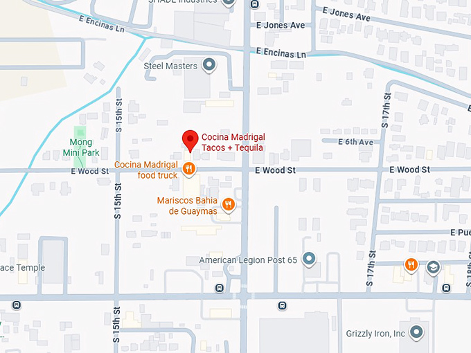 16. cocina madrigal tacos + tequila map