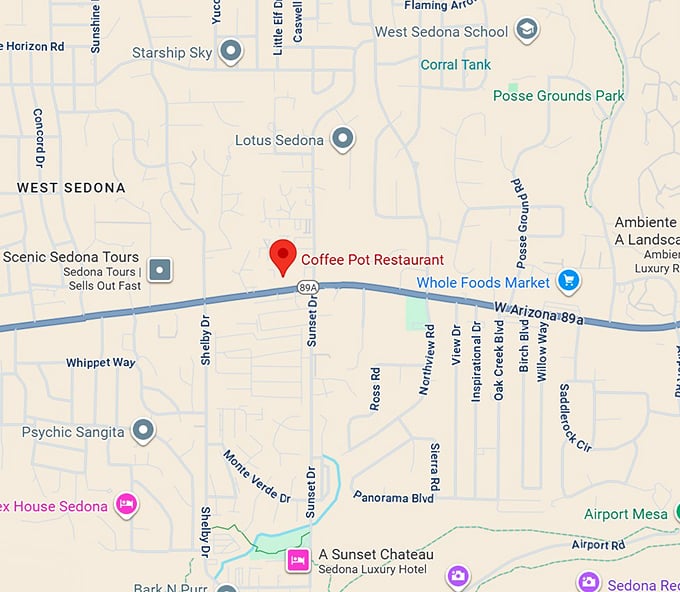 16. coffee pot restaurant map