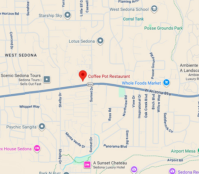 16. coffee pot restaurant map