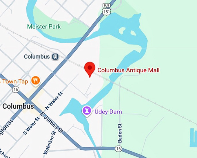 16. columbus antique mall map