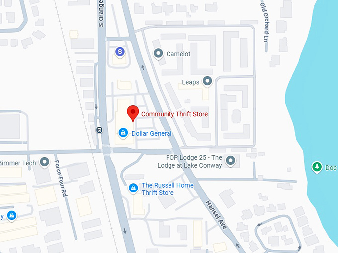 16. community thrift store map