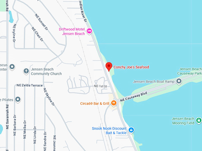 16. conchy joe's seafood map