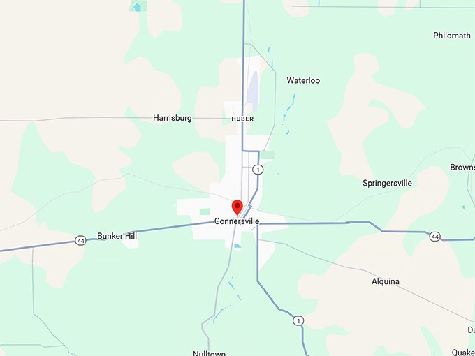 16. connersville in map