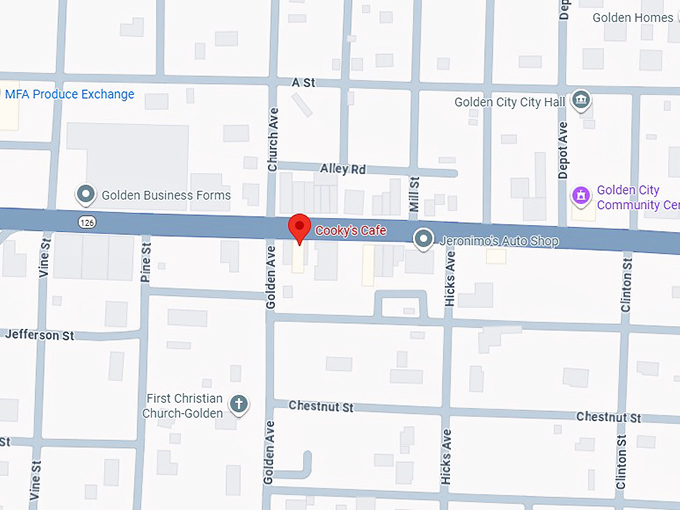 16. cooky's cafe map