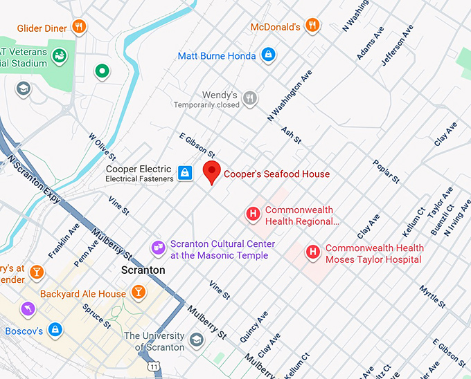 16. cooper's seafood house map