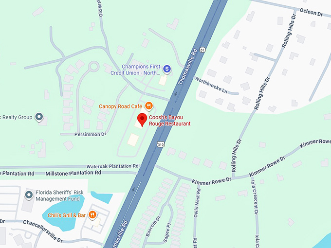 16. coosh's bayou rouge restaurant map