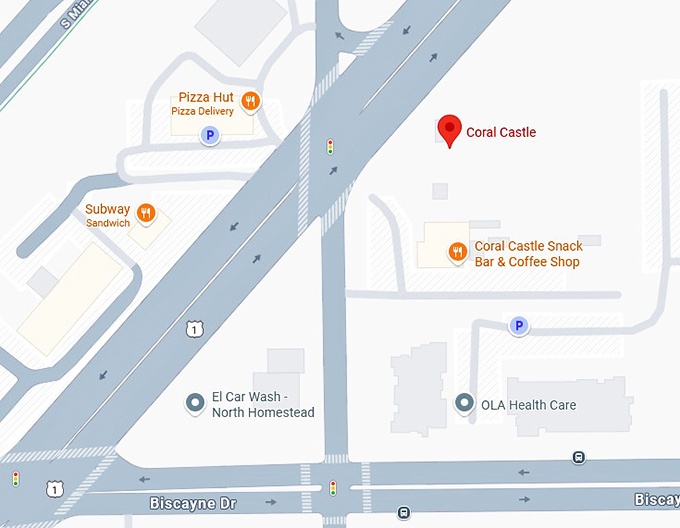 16. coral castle map