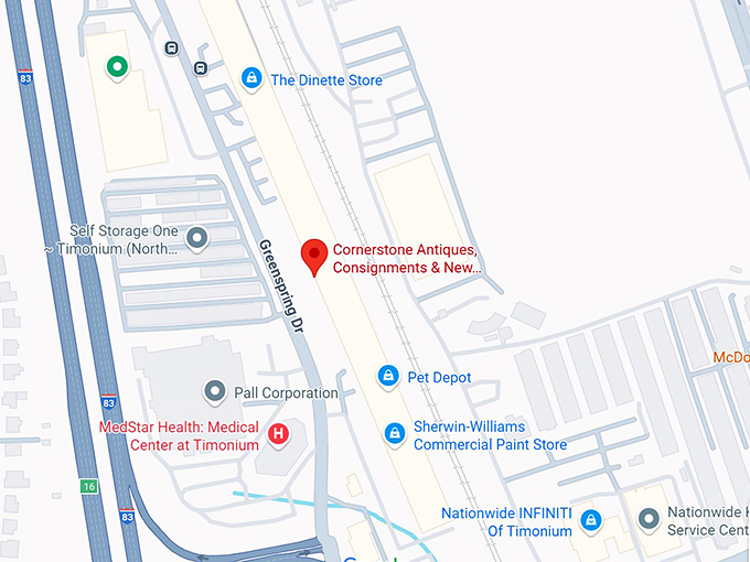 16. cornerstone antiques, consignments & new home furnishings map