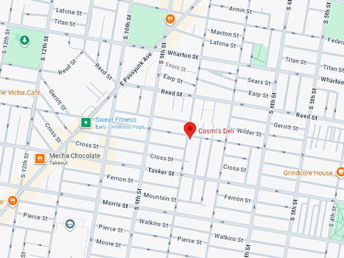 16. cosmi’s deli map