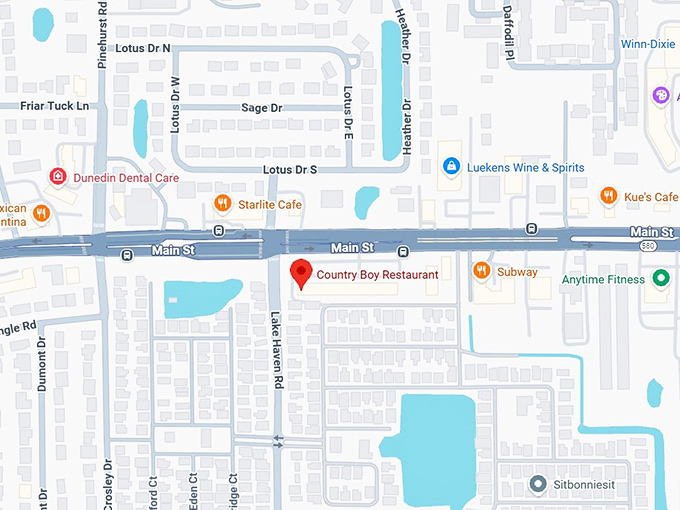 country boy restaurant map