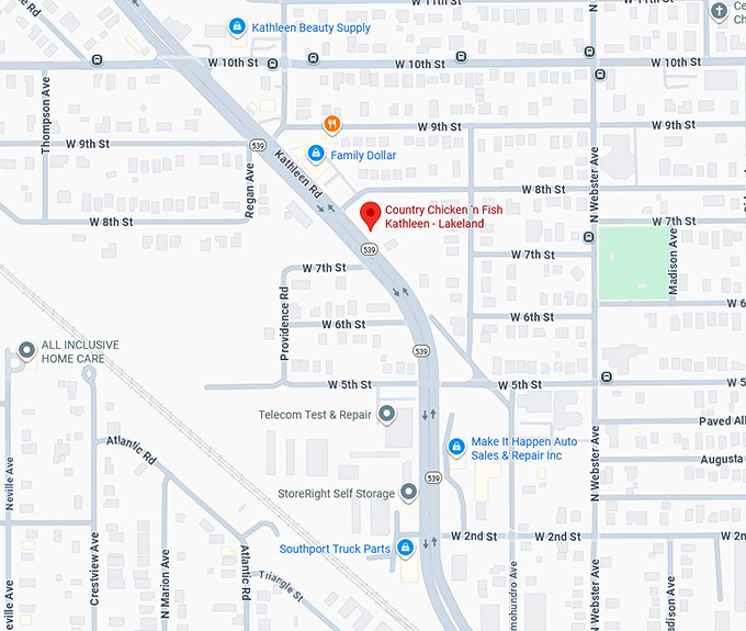 16. country chicken 'n fish kathleen lakeland map