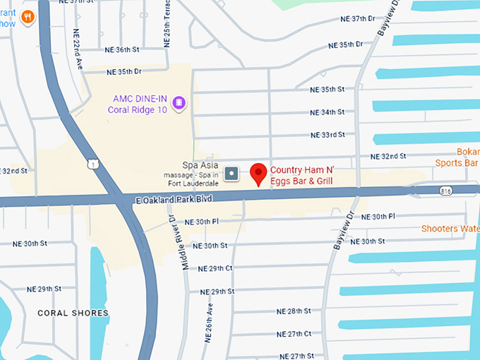 16. country ham n' eggs map