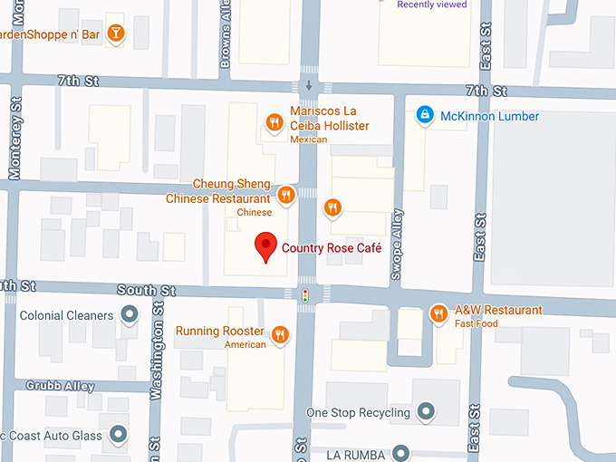 16. country rose caf&eacute; map