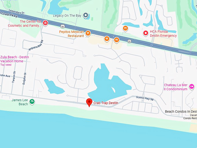 16. crab trap destin map