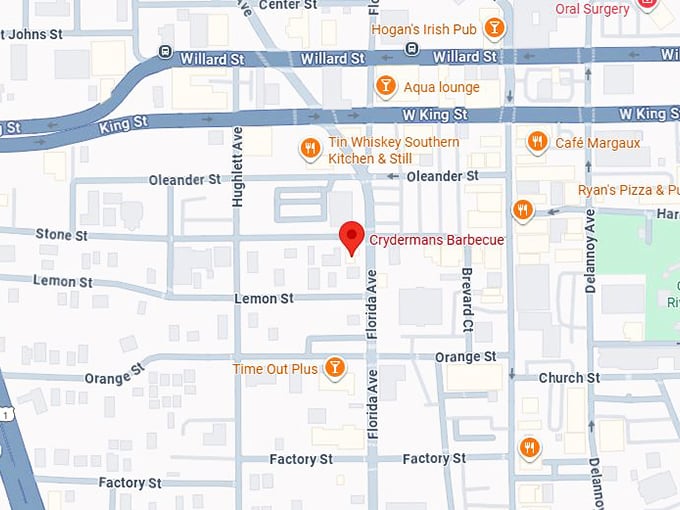 16. crydermans barbecue map