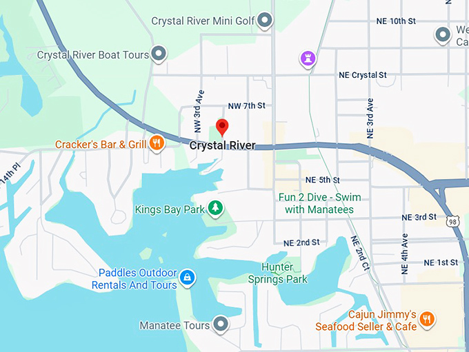16. crystal river map