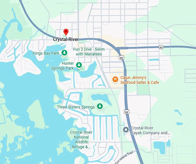 16. crystal river map