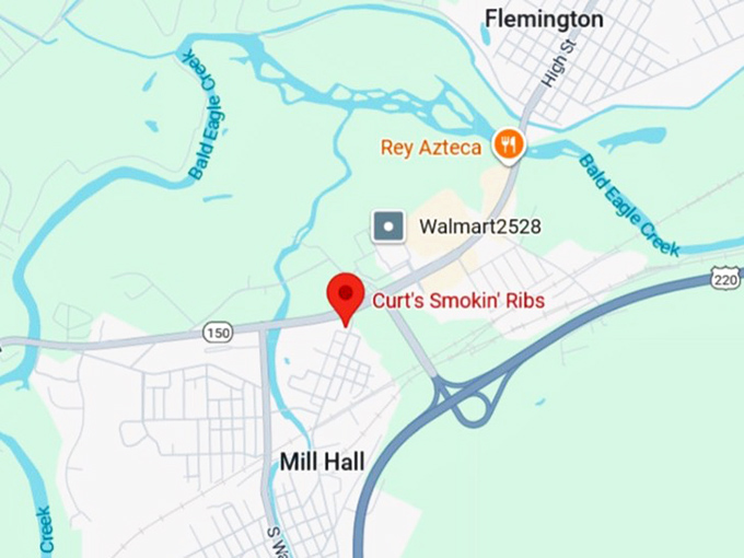 16. curt's smokin' ribs map