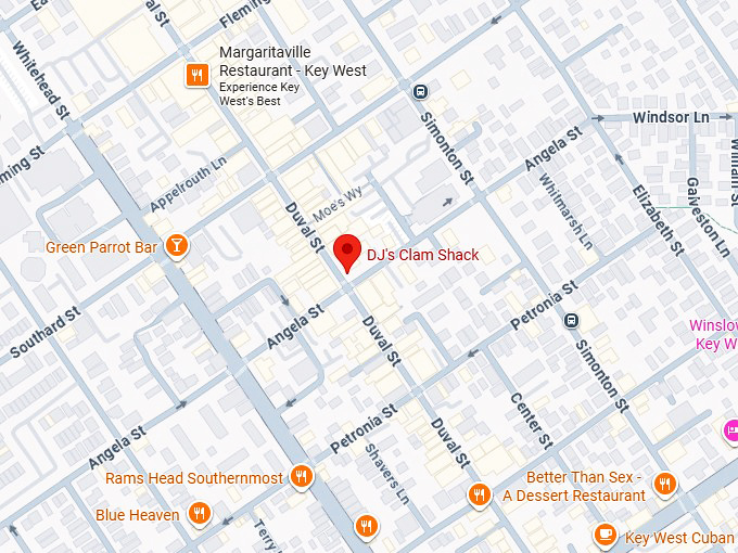 16. dj's clam shack map