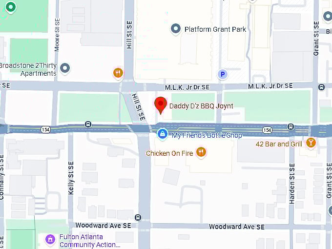 16. daddy d'z bbq joynt map