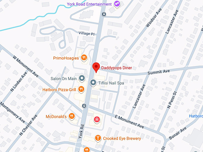 16. daddypops diner map