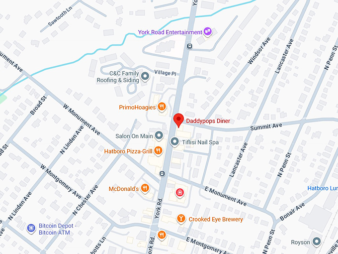 16. daddypops diner map