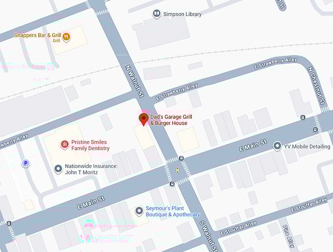 16. dad&rsquo;s garage grill & burger house map