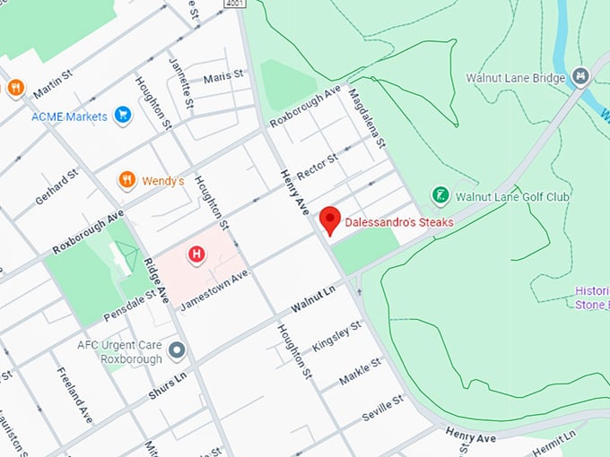 16. dalessandro’s steaks map