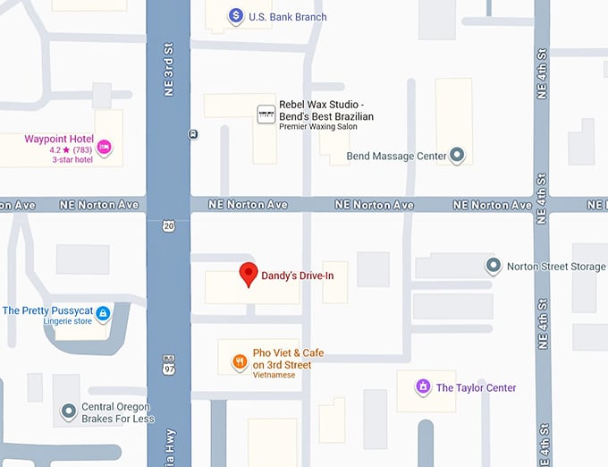 16. dandy&rsquo;s drive in map