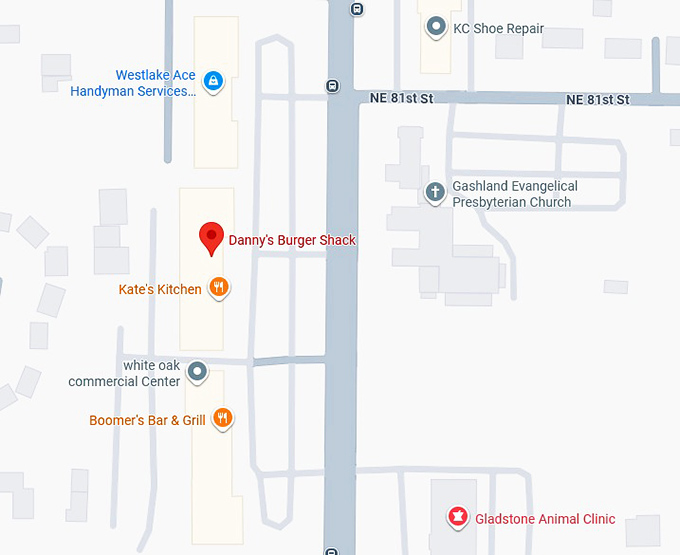 16. danny's burger shack map