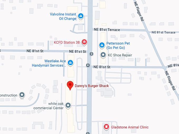 16. danny's burger shack map