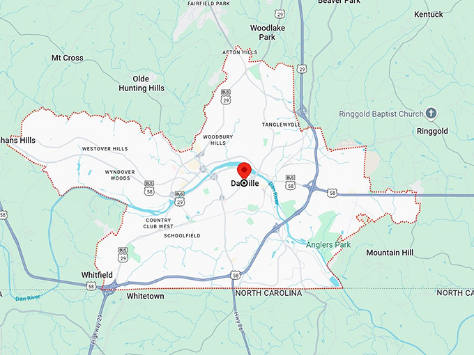 16. danville, va map