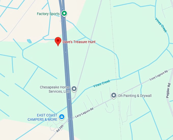 16. dave's treasure hunt map