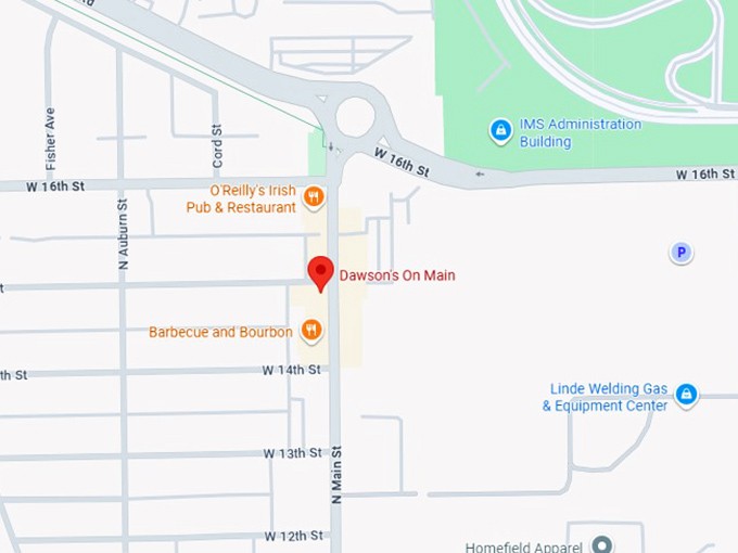 16. dawson's on main map