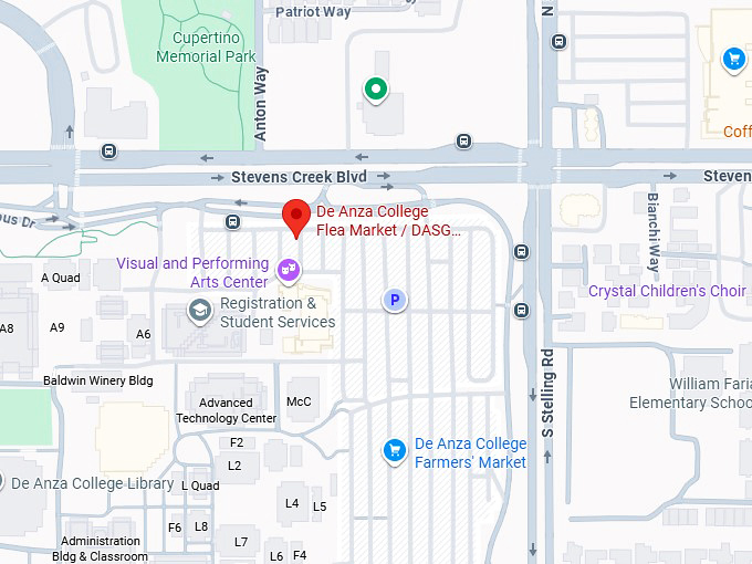 16. de anza college flea market dasg flea market map