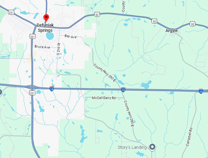 16. defuniak springs map