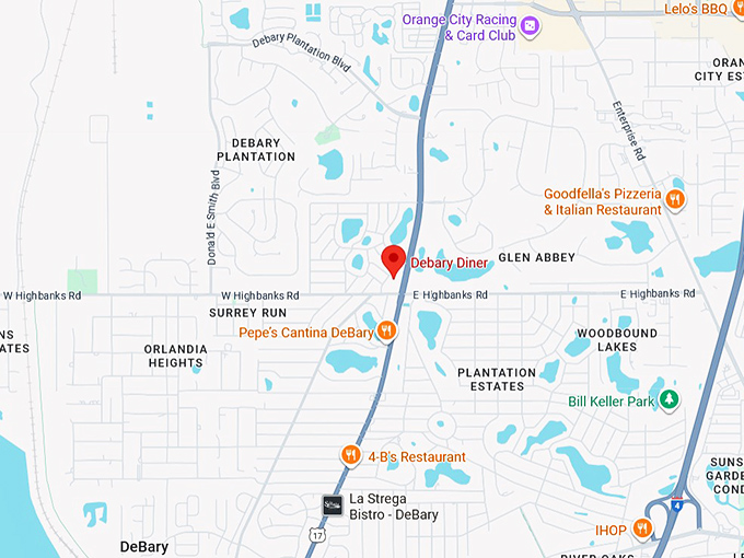 16. debary diner map