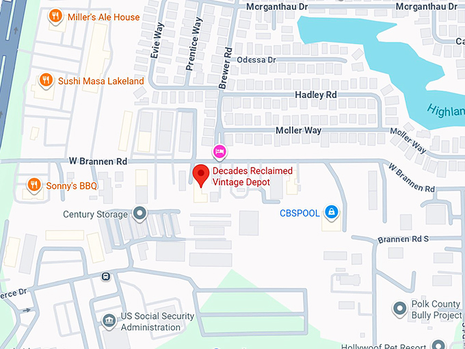 16. decades reclaimed vintage depot map